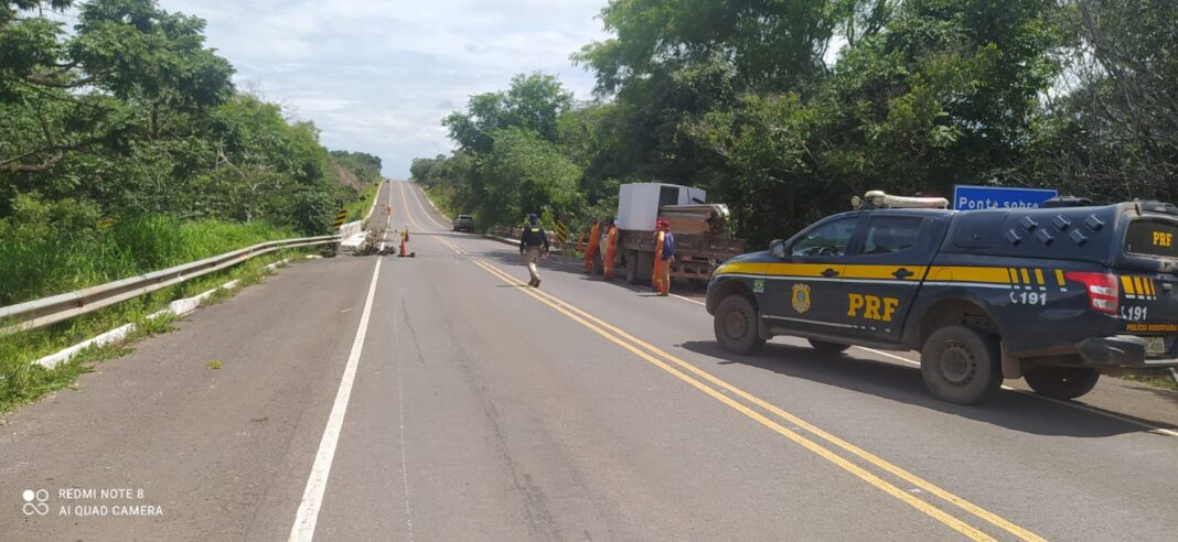 BR-414 está totalmente interditada em Goiás, e sem desvios - Estradas